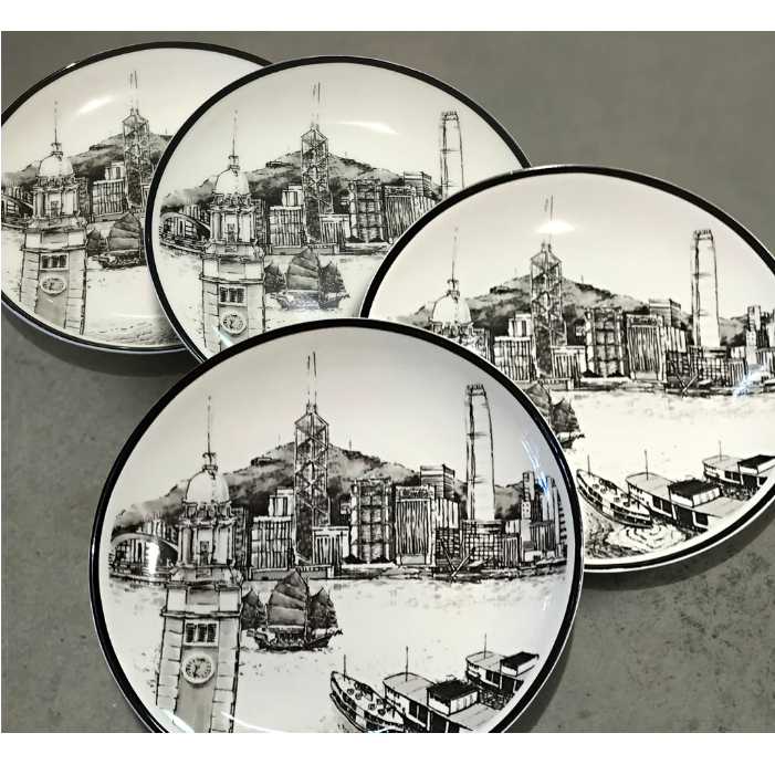View From TST Side Plate Set – Asia Society Hong Kong Center