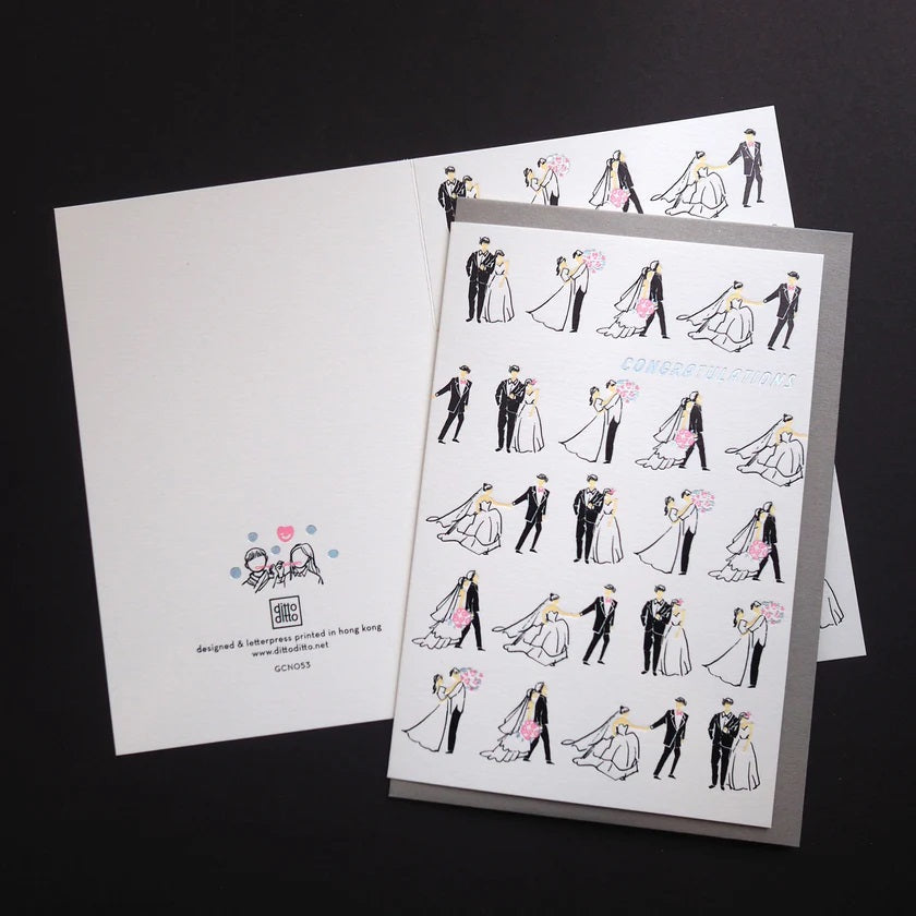 Congratulations - letterpress wedding card – Asia Society Hong Kong Center