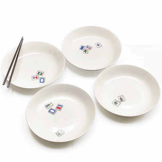 Mahjong Large Serving/Sharing Dish Set – Asia Society Hong Kong Center