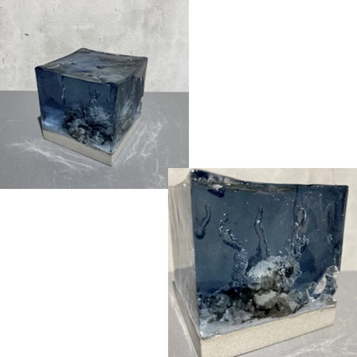 Concrete x Resin Art - "Reef" Cube – Asia Society Hong Kong Center