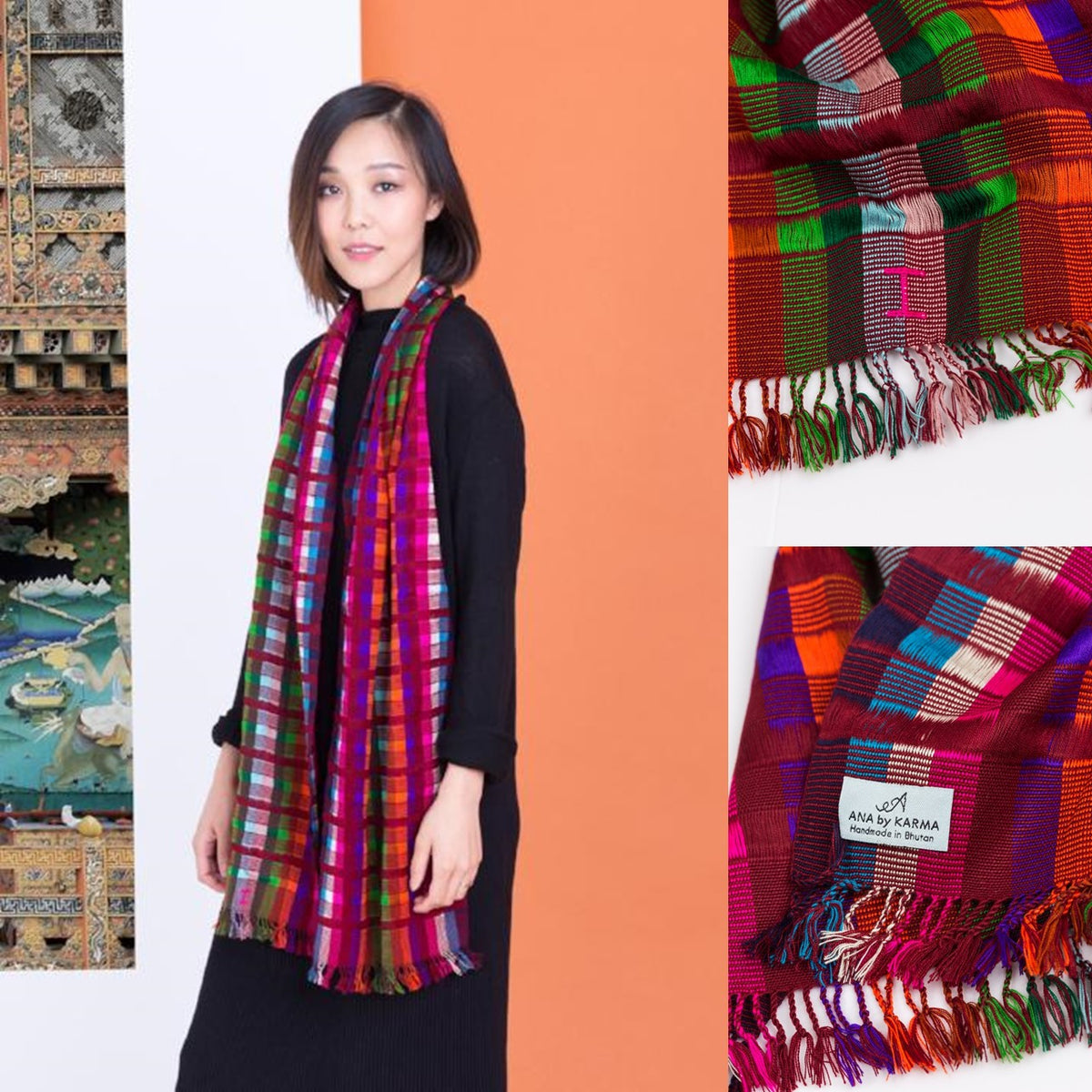 Handmade Bhutan Scarf - Taktshang Inspired – Asia Society Hong Kong Center